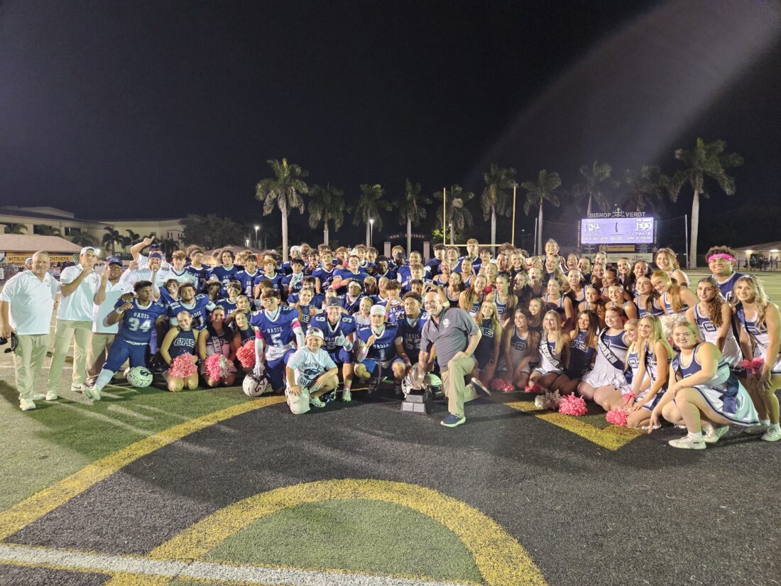 Oasis tops Ida Baker, 25-11, in annual Backyard Brawl - Cape Coral Breeze